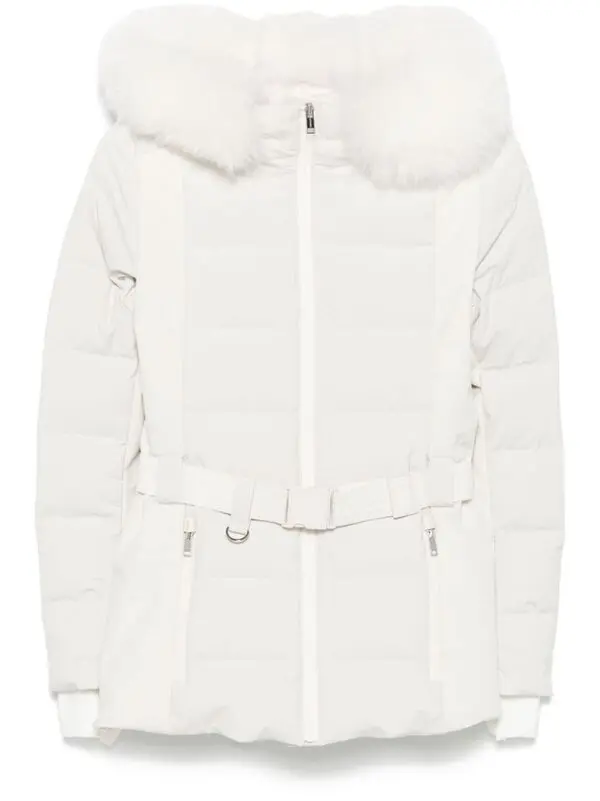 YVES SALOMON Belted Ski Jacket - White