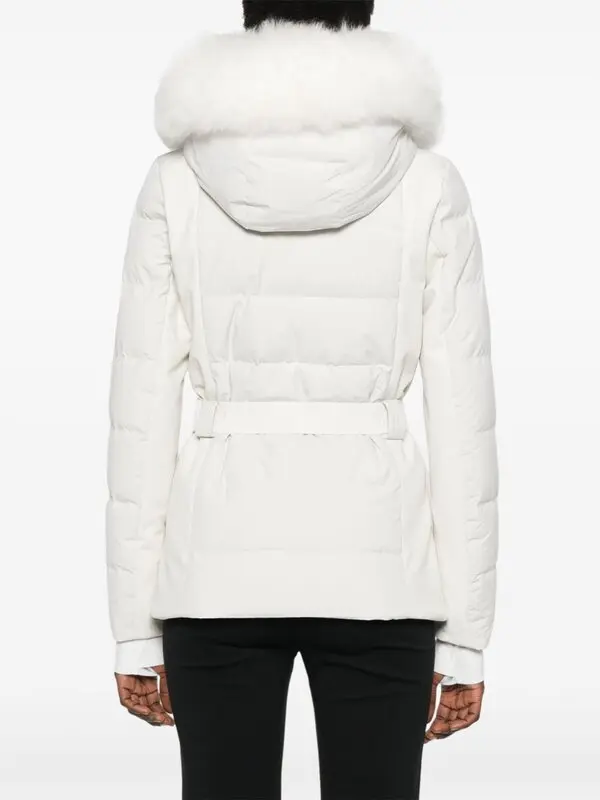 YVES SALOMON Belted Ski Jacket - White