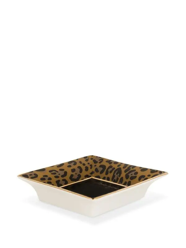 Dolce & Gabbana Porcelain Trinket Tray - Brown