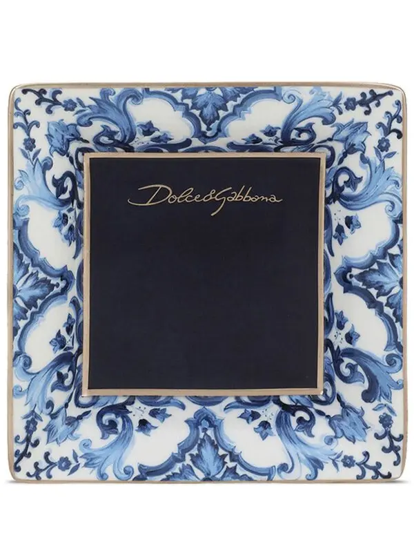 Dolce & Gabbana Porcelain Decorative Tray - Blue
