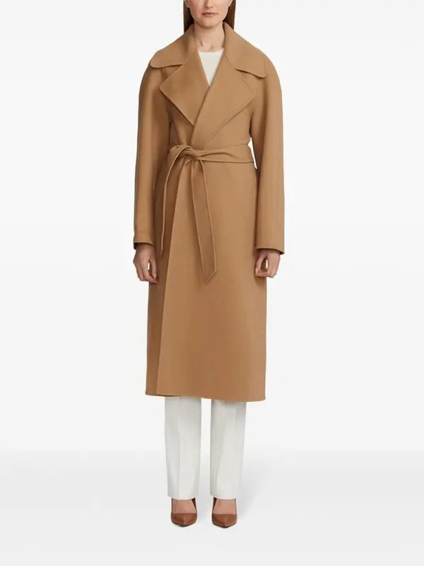 Ralph Lauren Leonarda Cashmere Wrap Coat - Brown