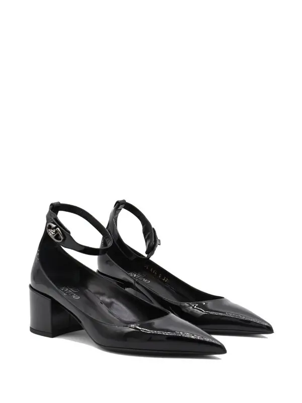 Valentino Garavani 60mm Vlogo Lockette Leather Pumps