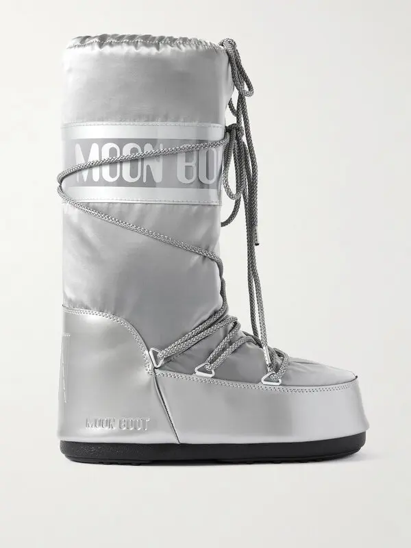 Moon Boot Icon Glance Snow Boots - Silver