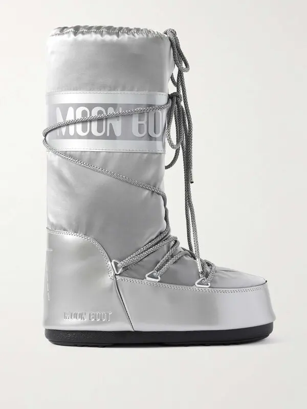 Moon Boot Icon Glance Snow Boots - Silver