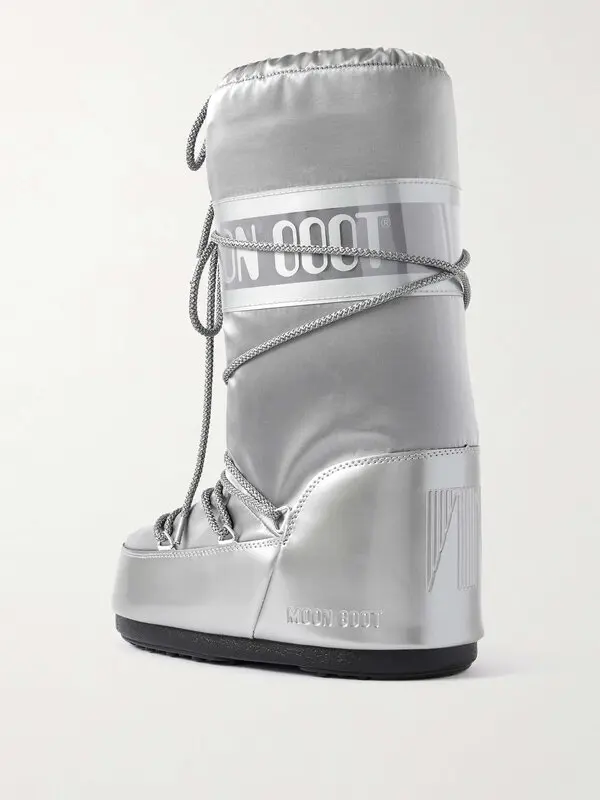 Moon Boot Icon Glance Snow Boots - Silver