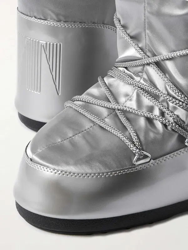 Moon Boot Icon Glance Snow Boots - Silver