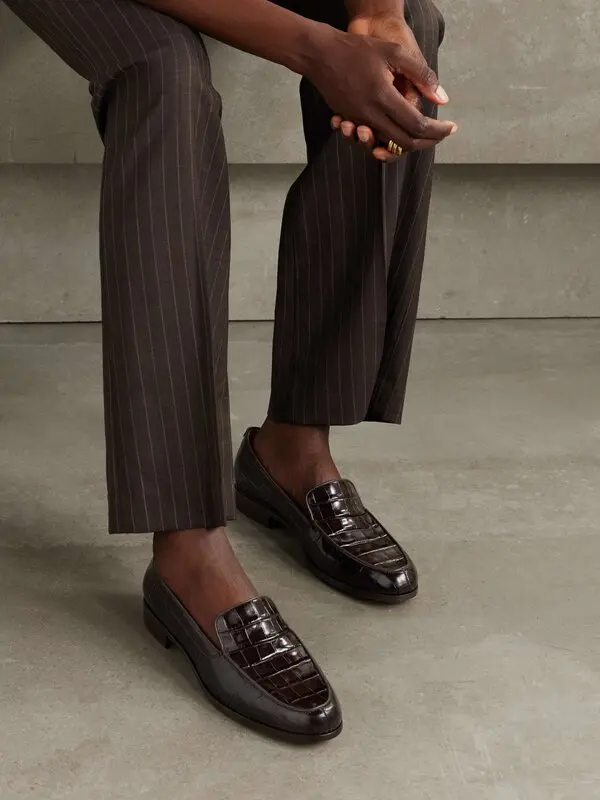 EMME PARSONS Danielle Croc-effect Loafers