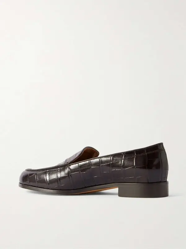 EMME PARSONS Danielle Croc-effect Loafers