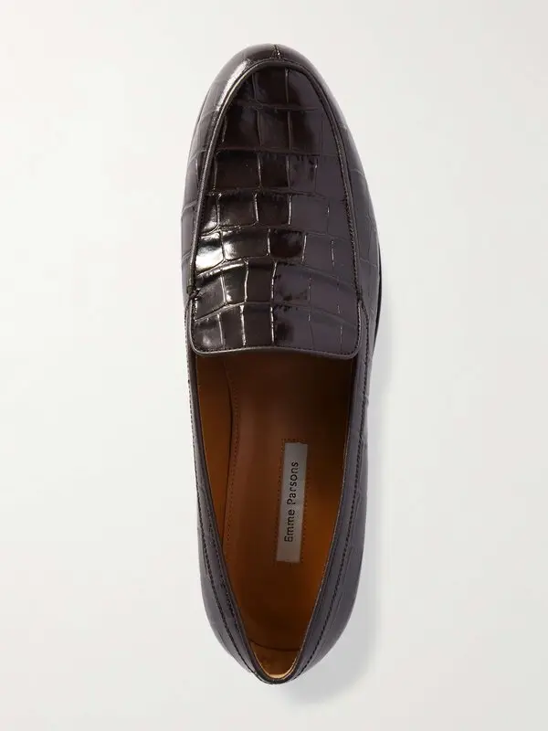 EMME PARSONS Danielle Croc-effect Loafers