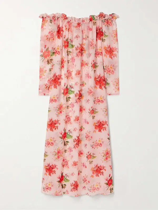 KIKA VARGAS Dede Floral-print Maxi Dress