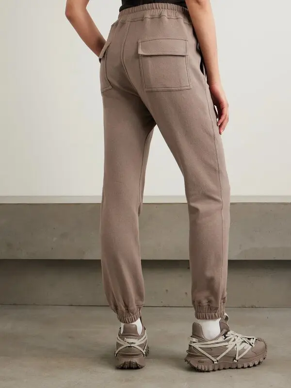 Rick Owens Moncler Appliquéd Cotton-jersey Track Pants