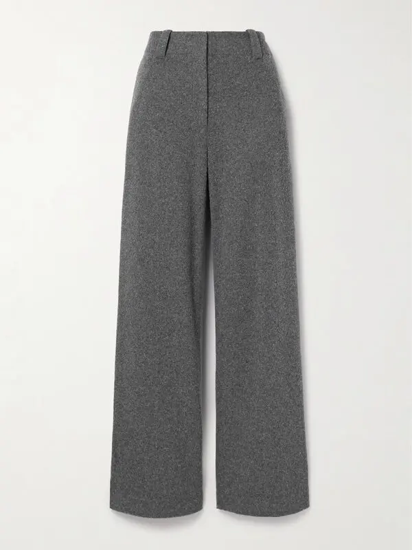 Proenza Schouler Felt Wide-leg Pants - Gray