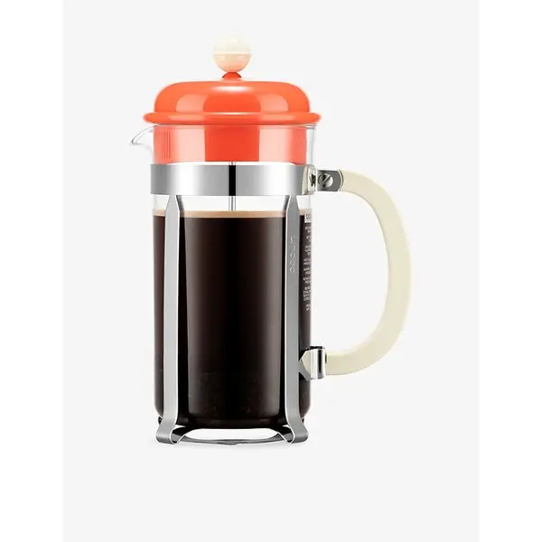 BODUM X Moma Caffettiera French Eight-cup Stainless-steel Coffee Maker 1l - Bright Coral