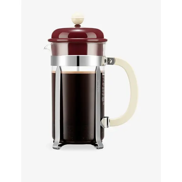 BODUM X Moma Caffettiera French Eight-cup Stainless-steel Coffee Maker 1l - Cranberry