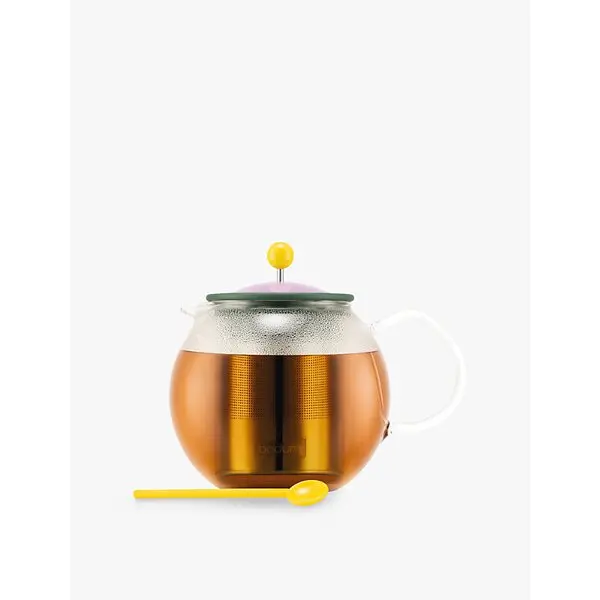 BODUM X Moma Assam Tea Press With Spoon - Yellow And Lilac