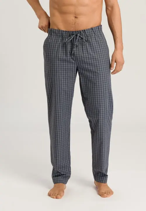 Hanro Night And Day 100% Woven Cotton Pants - Casual Check