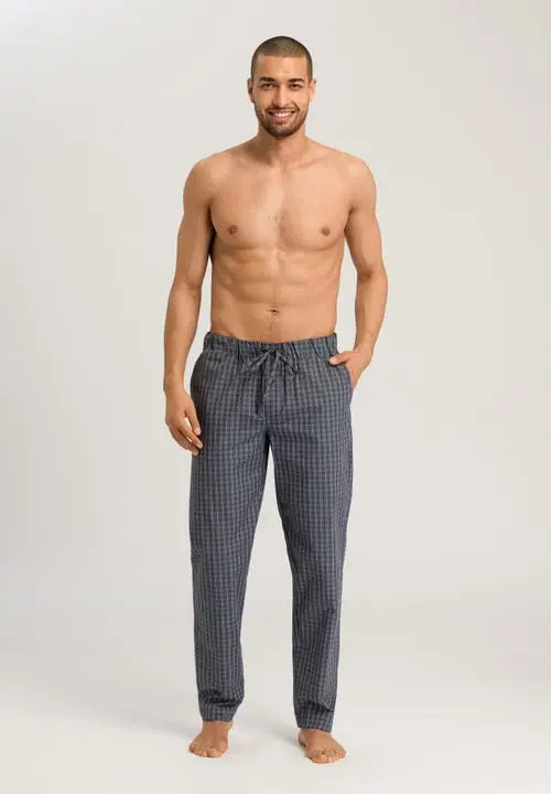 Hanro Night And Day 100% Woven Cotton Pants - Casual Check