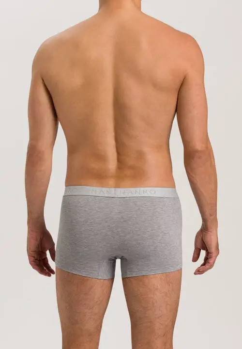 Hanro Cotton Essentials 2-pack Cotton Boxer Briefs - Light Melange