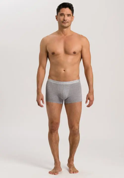 Hanro Cotton Essentials 2-pack Cotton Boxer Briefs - Light Melange