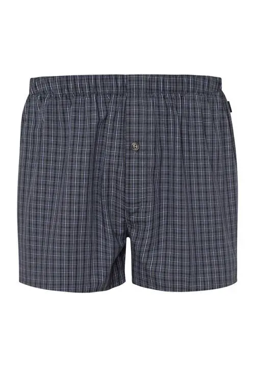 Hanro Fancy Woven Cotton Boxer - Casual Check