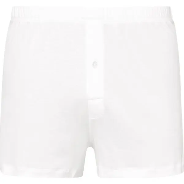 Hanro Sea Island Cotton Boxer - White