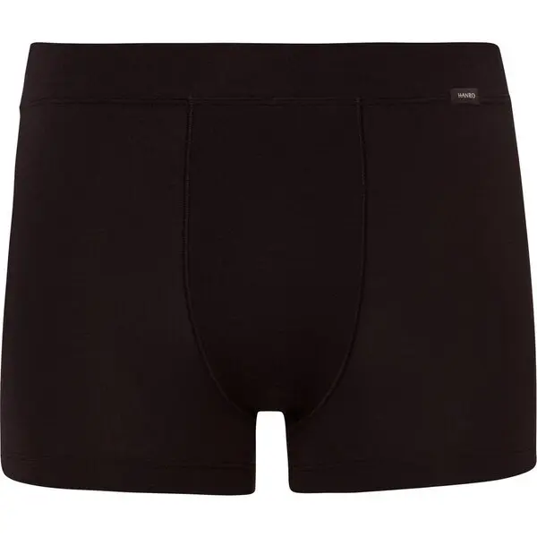 Hanro Natural Function Tencel And Cotton Boxer Brief - Black