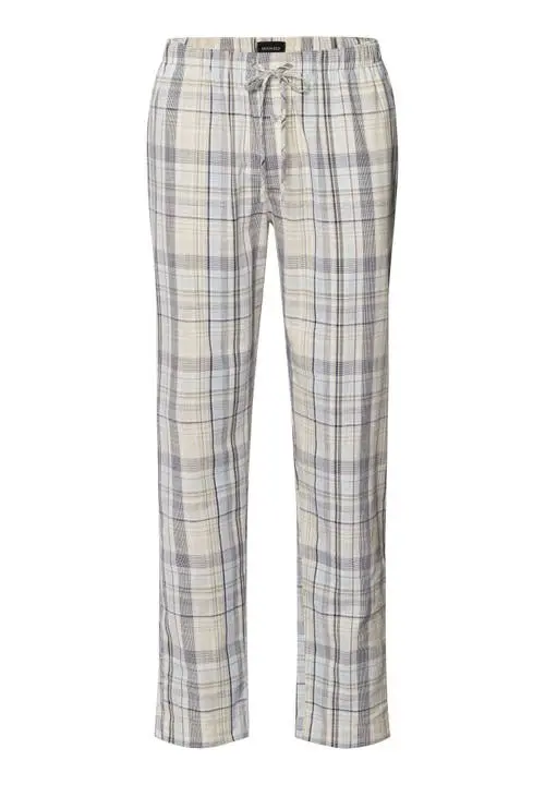 Hanro Night And Day Cotton Woven Pajama Pants - Gentle Check