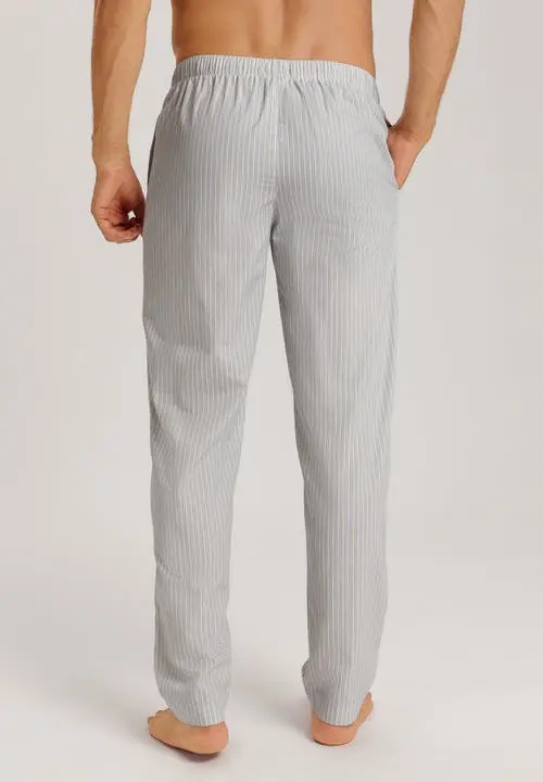 Hanro Night And Day Cotton Woven Pajama Pants - Light Stripe