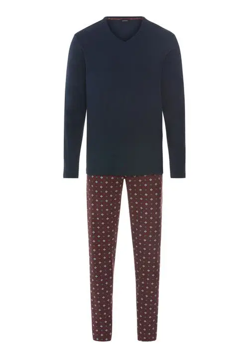 Hanro Night & Day Cotton V-neck Pajama Set - Sagittarius
