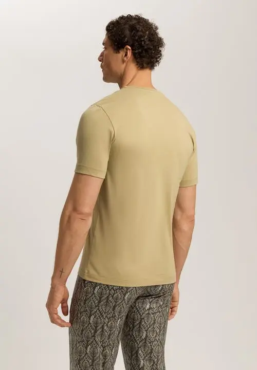 Hanro Living Shirts Cotton Crew Neck T-shirt - Cardamom