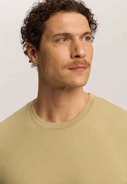 Hanro Living Shirts Cotton Crew Neck T-shirt - Cardamom