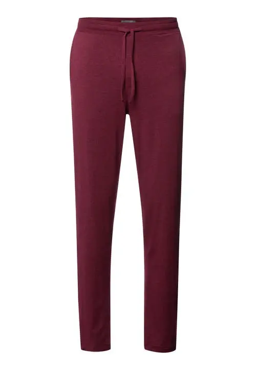 Hanro Casuals Drawstring Pants - Cabernet Melange