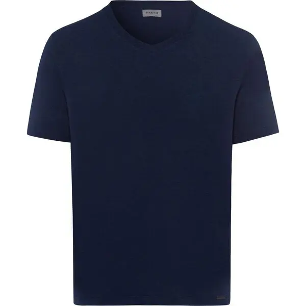 Hanro Casuals Soft V-neck T-shirt - Deep Navy