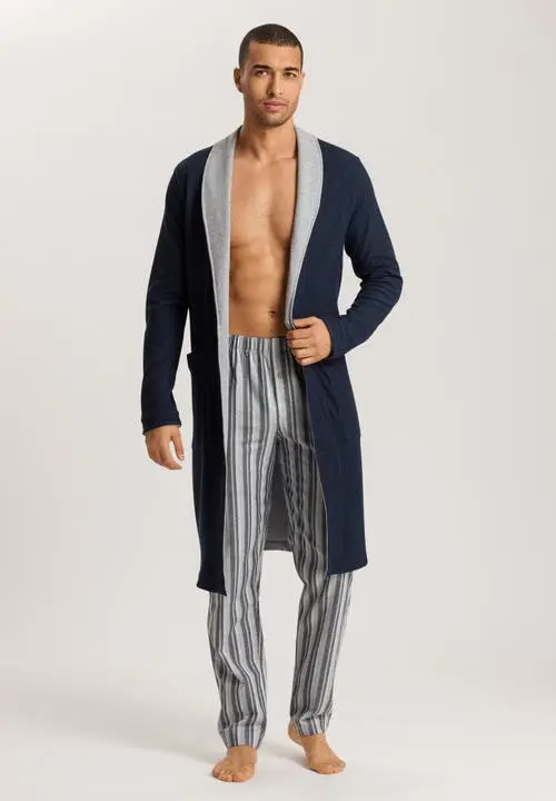 Hanro Cozy Living Recycled Cotton Robe - Notte