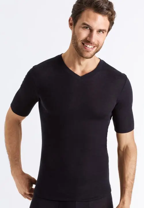 Hanro Silk Cashmere Short Sleeve Shirt