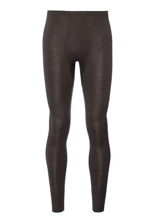 Hanro Wool And Silk Leggings - Earthy Ink