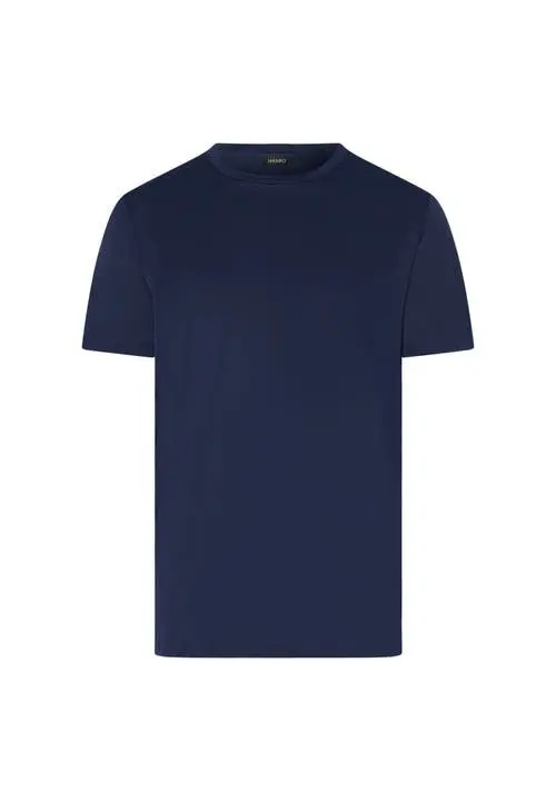 Hanro Cotton Sporty Crew Neck Cotton T-shirt - Deep Navy