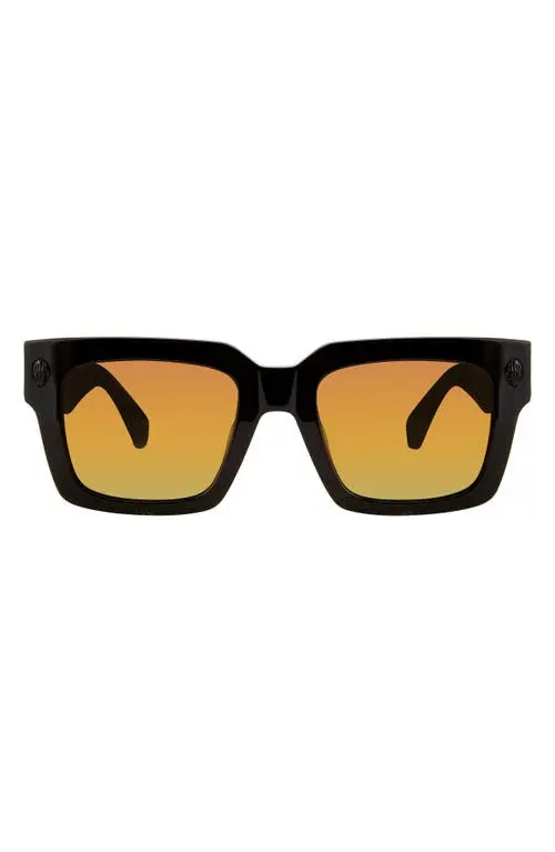 Kurt Geiger Square Frame Sunglasses - Black/ Rainbow