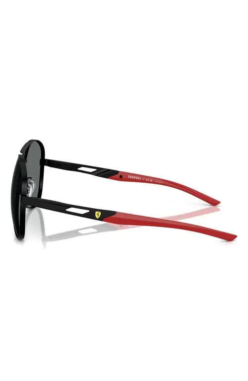 SCUDERIA FERRARI 60mm Polarized Aviator Sunglasses