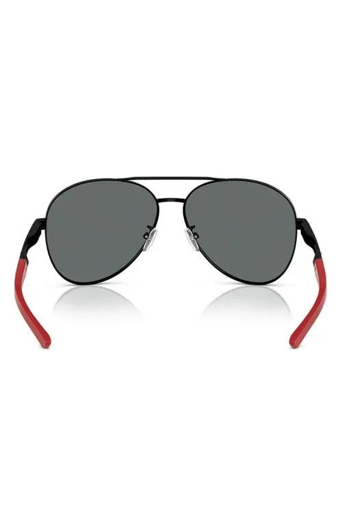 SCUDERIA FERRARI 60mm Polarized Aviator Sunglasses