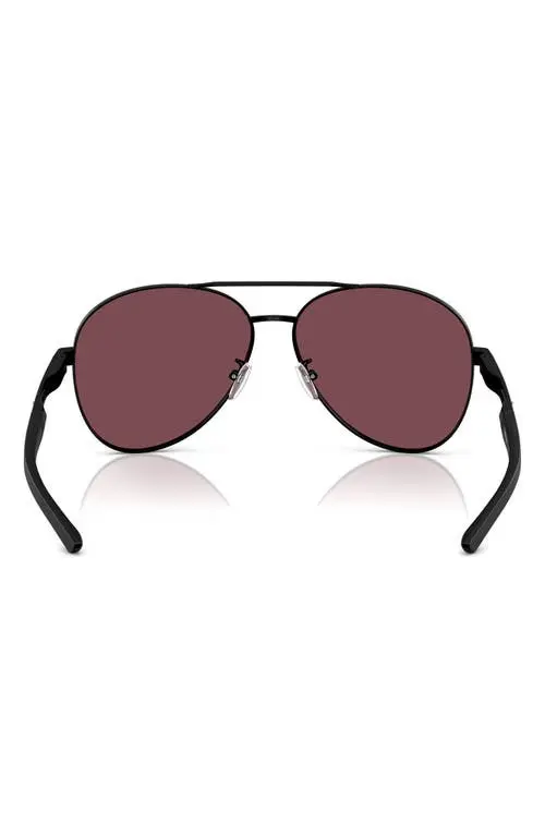 SCUDERIA FERRARI 60mm Mirrored Aviator Sunglasses