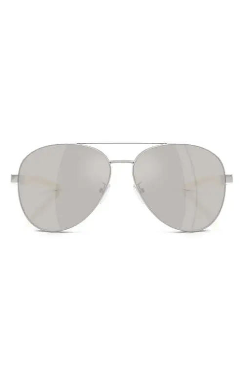 SCUDERIA FERRARI 60mm Mirrored Aviator Sunglasses