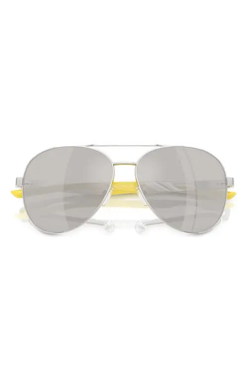 SCUDERIA FERRARI 60mm Mirrored Aviator Sunglasses