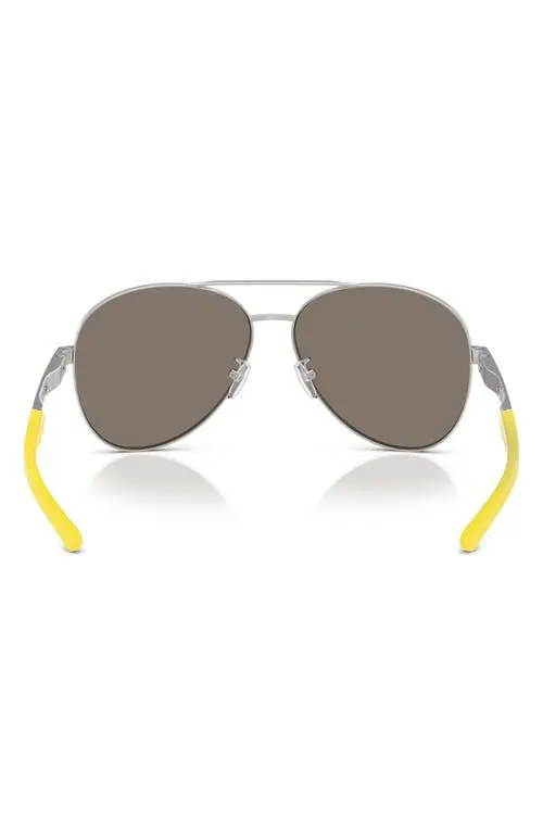 SCUDERIA FERRARI 60mm Mirrored Aviator Sunglasses