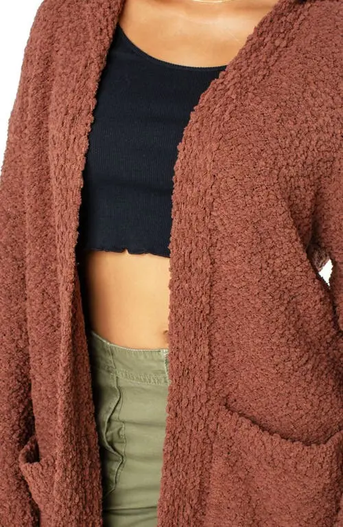 Roxy Weekend Retreat Bouclé Cardigan - Russet