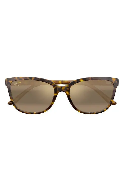 Maui Jim Honi Cat Eye Sunglasses - Brown/ Hcl Bronze