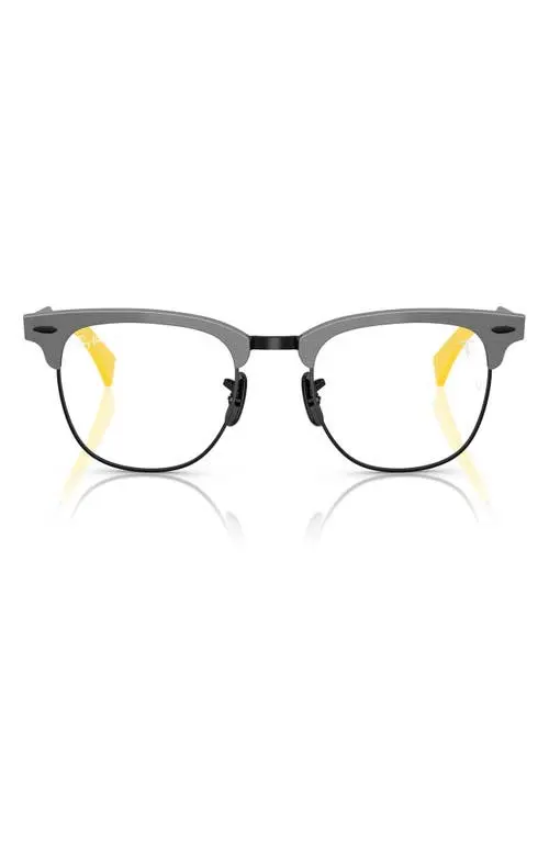 Ray-ban X Scuderia Ferrari Square Optical Glasses - Dark Grey/yellow