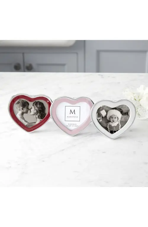 MARIPOSA Signature Heart Picture Frame - Pink