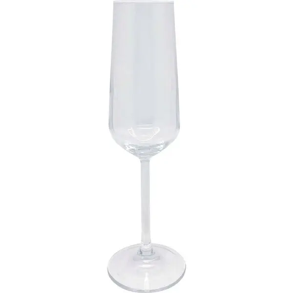MARIPOSA Fine Line Set Of 4 Glass Champagne Flutes - Clear