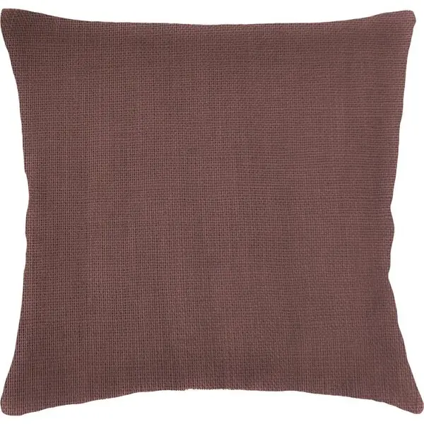 Anaya So Soft Linen Euro Pillow With Down Insert - Chestnut Brown